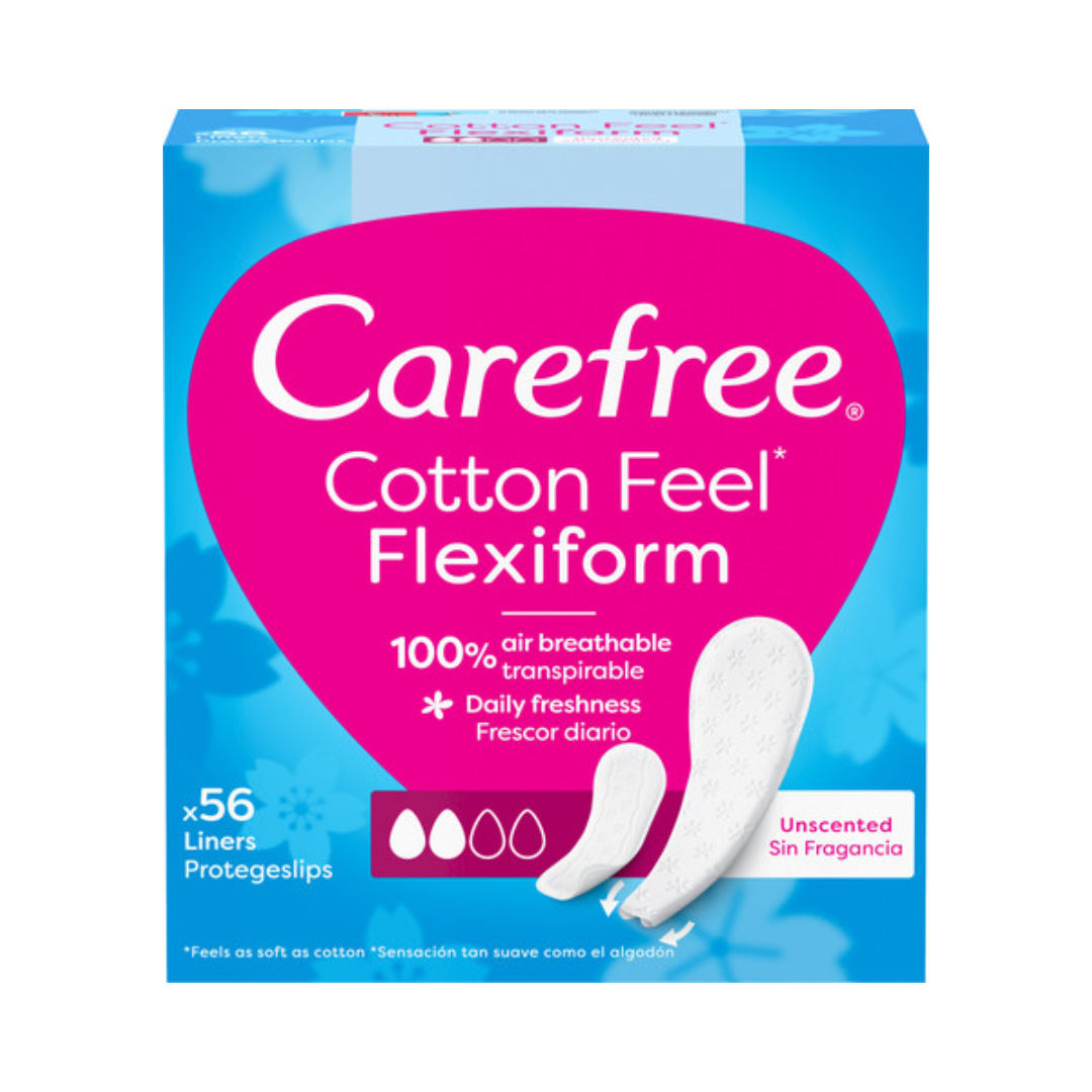 Carefree Cotton Feel Pantiliners – Pack for Israel